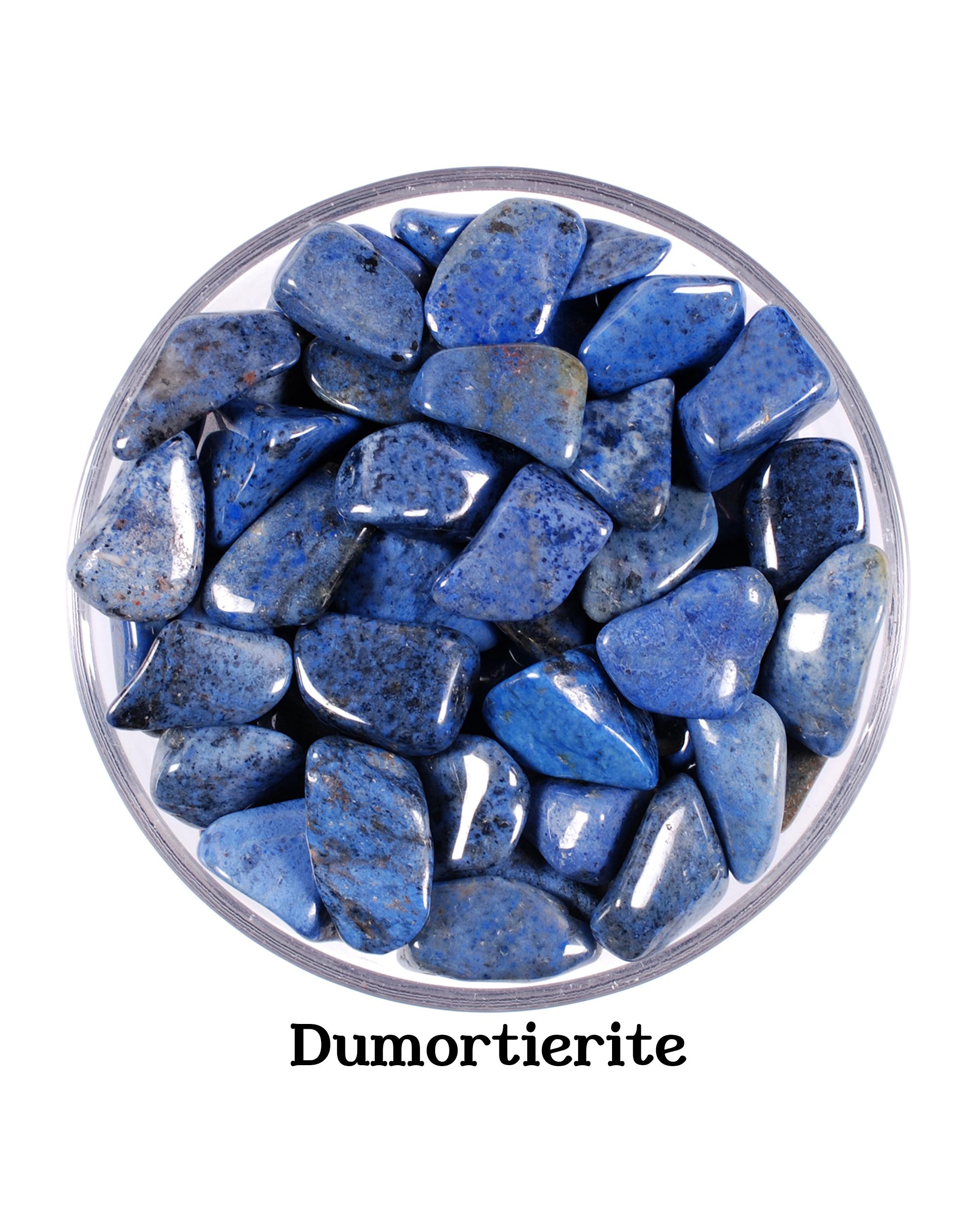 Set of 10 Dumortierite Tumbled Stones, Gift for Crystal Lovers, Bulk ...