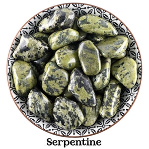 Serpentine Tumbled Stone, Serpentine, Tumbled Crystals, Zodiac Signs ...
