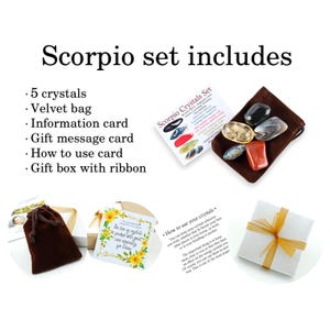 Scorpio Crystals Set, Scorpio Crystal Set, Crystals for Scorpio ...