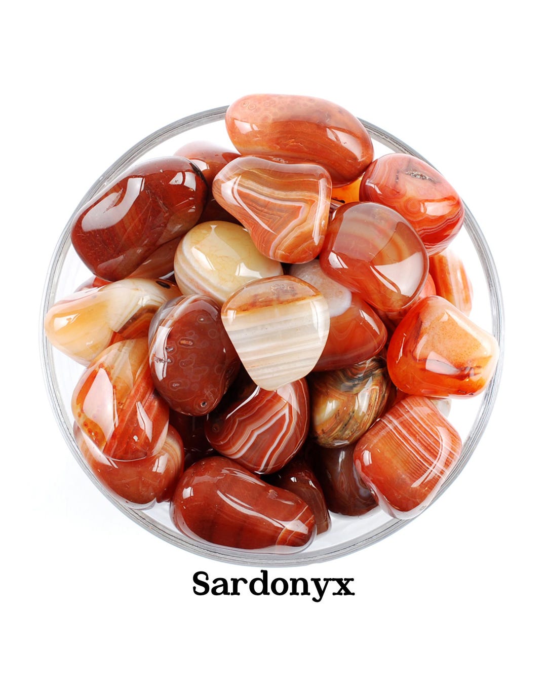 Sardonyx Tumbled Stone, Protection, Self-control and Good Fortune, Root ...