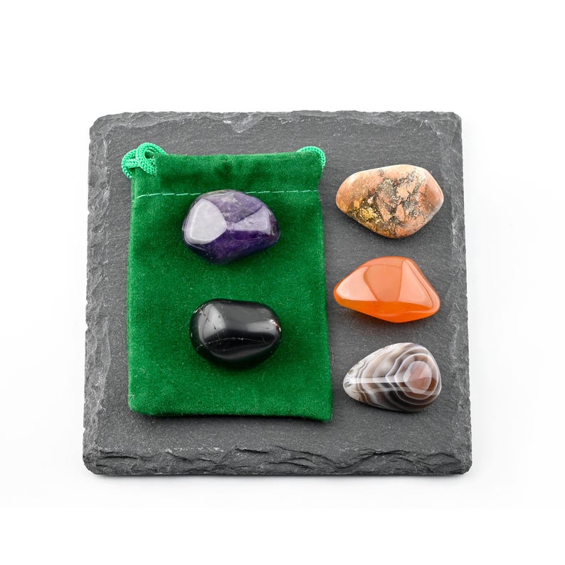 Family Protection Crystal Set, Home Harmony, Gift for Crystal Lovers ...