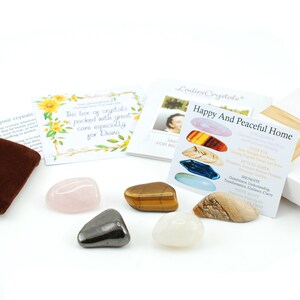 Happy and Peaceful Home Crystals Set Rose Quartz Tiger Eye - Etsy