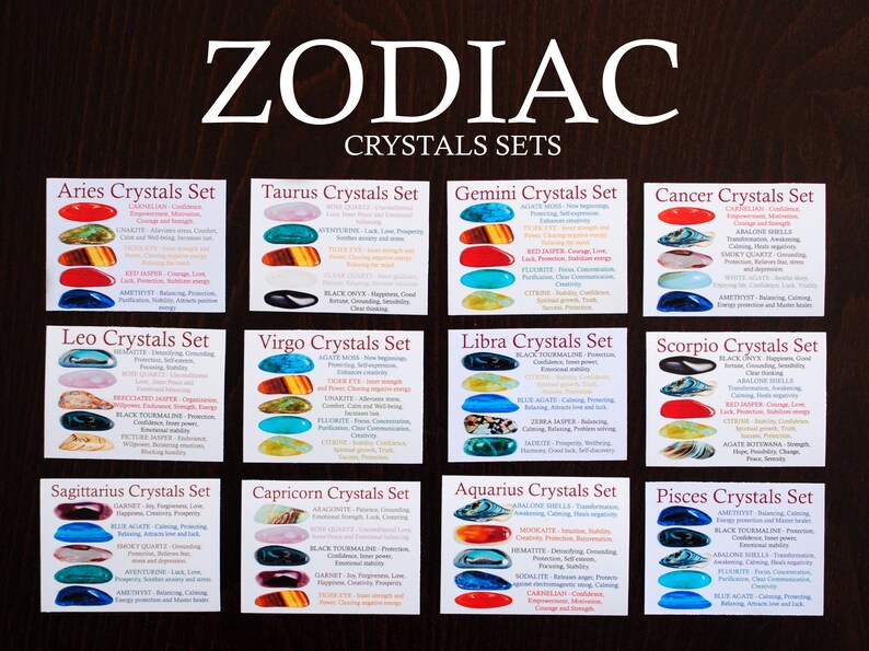 Study and Learning Crystals Set Study and Learning Crystals - Etsy