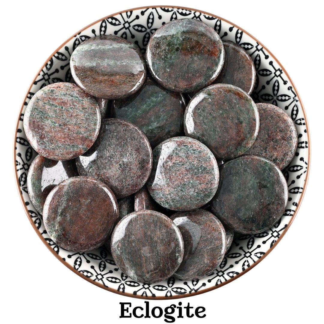 Eclogite Palm Stone, Eclogite Smooth Stone, Eclogite, Palm Crystals ...