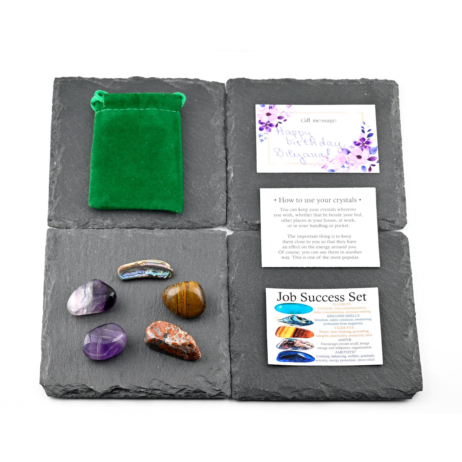 Job Success Crystal Set, Career Growth, Gift for Crystal Lovers ...
