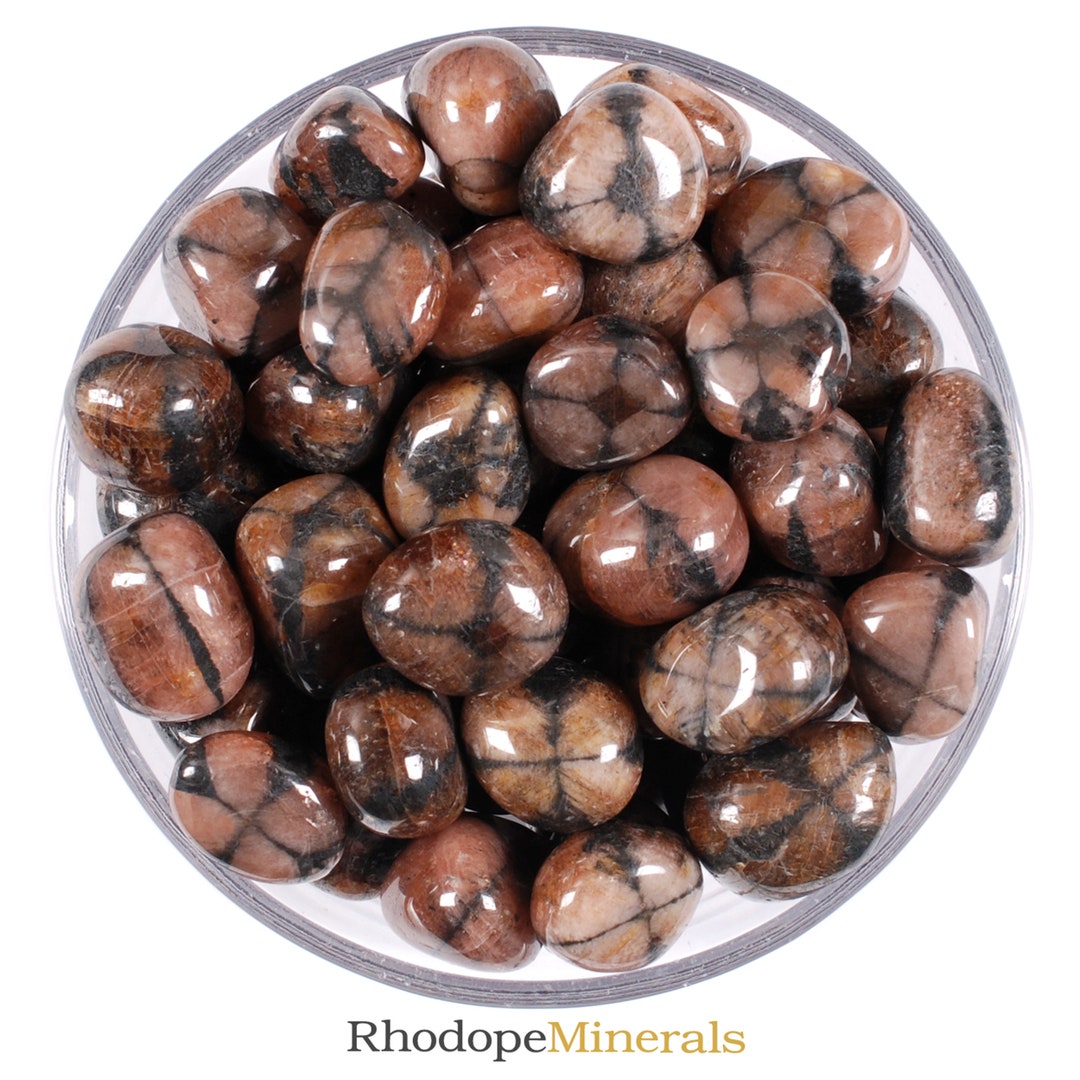 Chiastolite Tumbled Stone, Chiastolite Crystal, Chiastolite, Tumbled ...