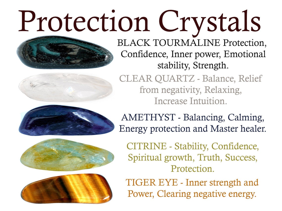 Protection Crystal Set Protection Crystals Crystals for - Etsy
