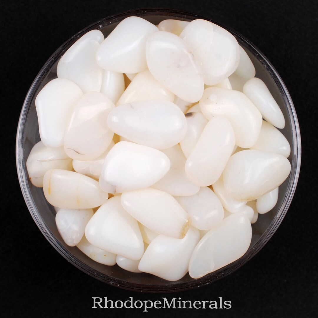 White Opal Tumbled Stone, White Opal, Tumbled Stones, Milky Opal, Opal ...