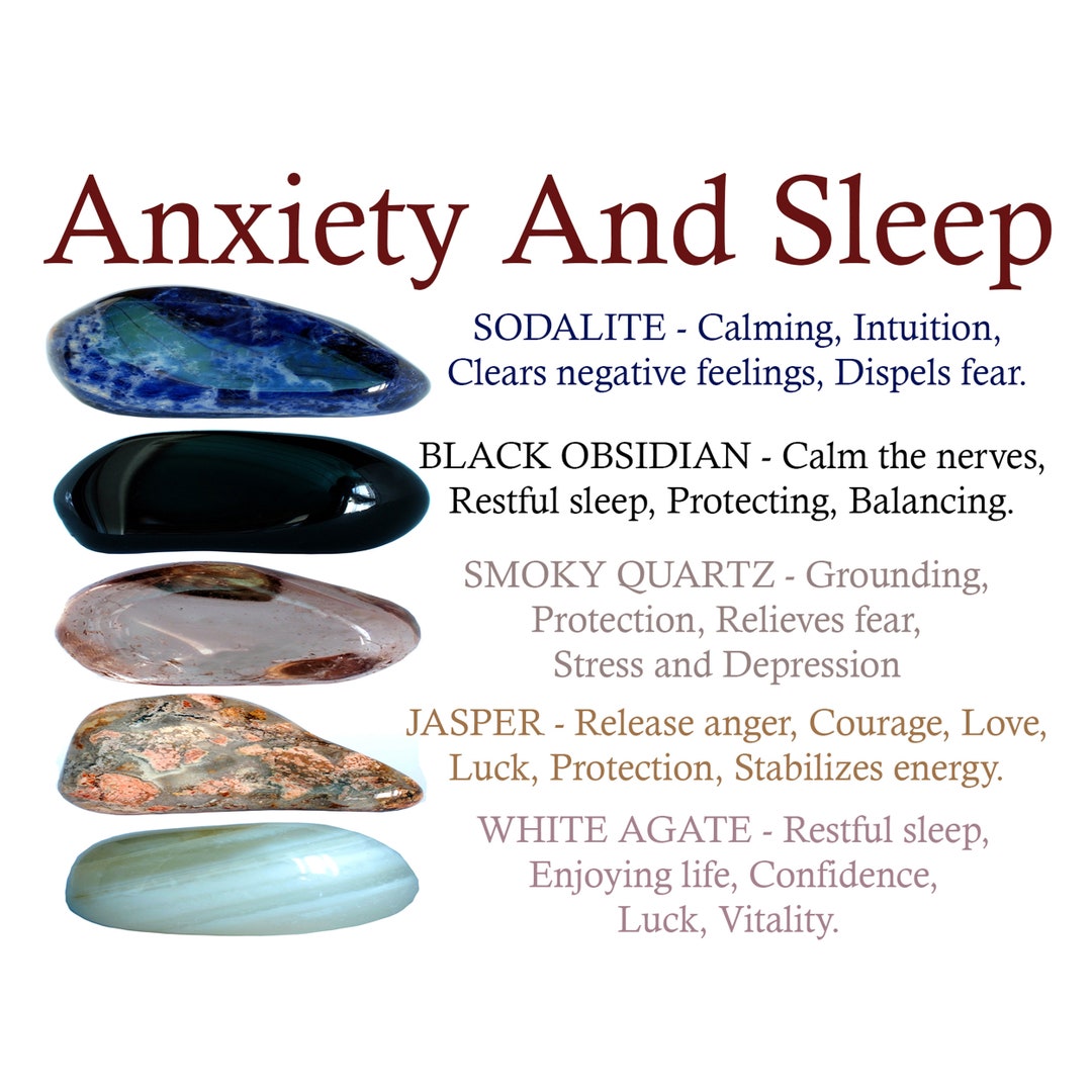Anxiety and Sleep Crystal Set, Anxiety Crystals, Sleep Crystals ...