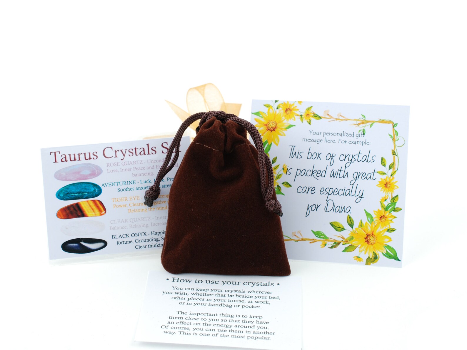 Taurus Crystals Set Taurus Crystal Set Crystals for Taurus - Etsy