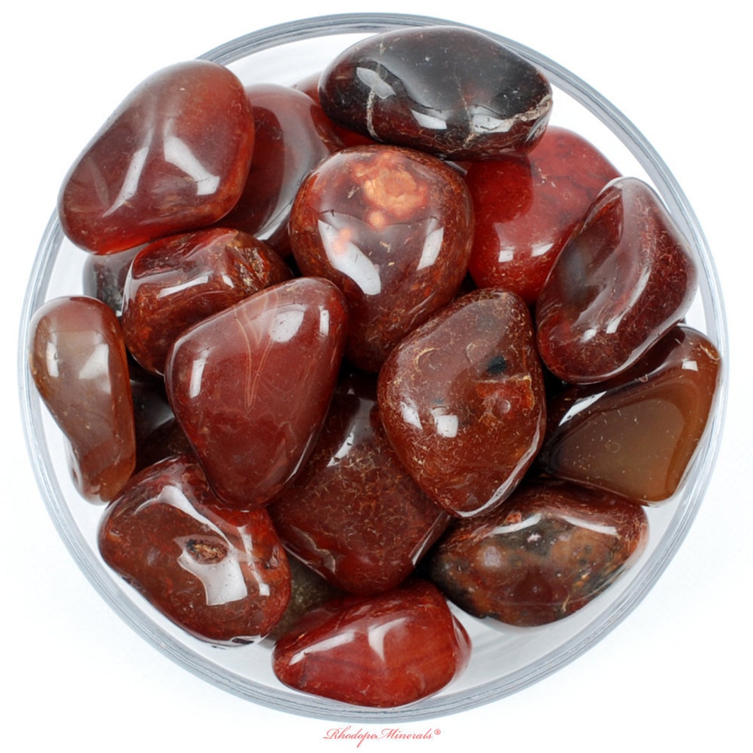 Fire Agate Tumbled Stone Fire Red Agate Tumbled Stones - Etsy