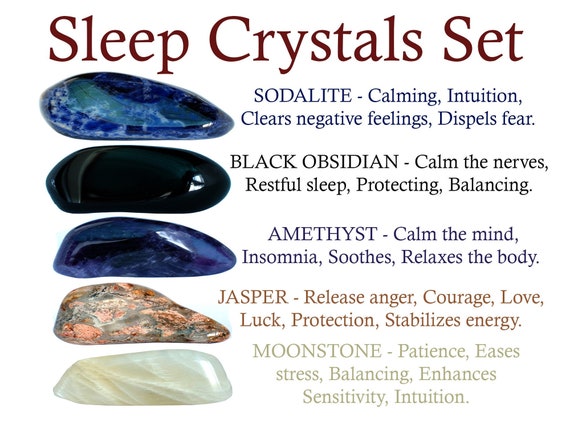 Sleep Crystals Set Sleep Crystal Set Crystals For Sleep | Etsy