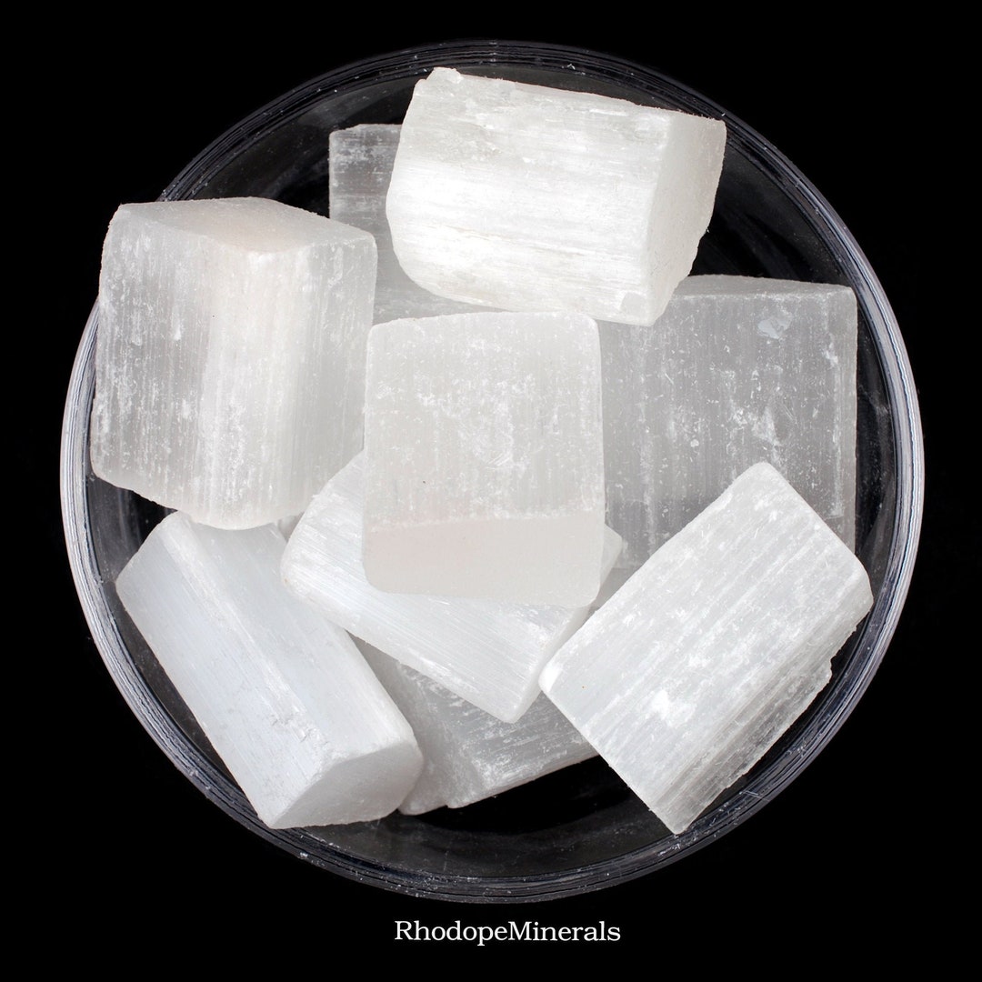 Selenite Rough Stone Selenite Rough Stones Raw Selenite - Etsy