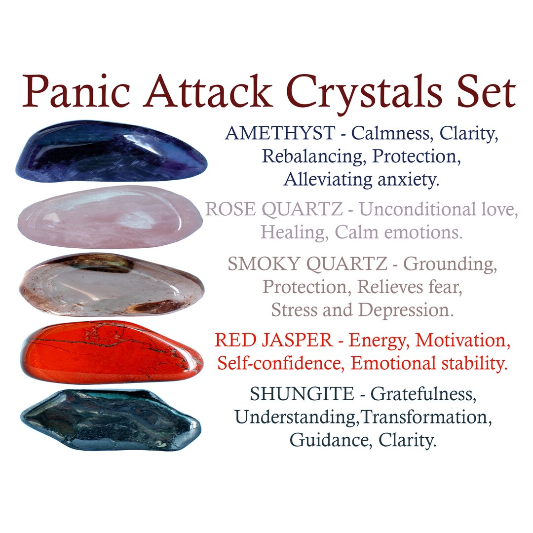 Panic Attack Crystals Set, Panic Attack Crystals, Anxiety Crystals ...