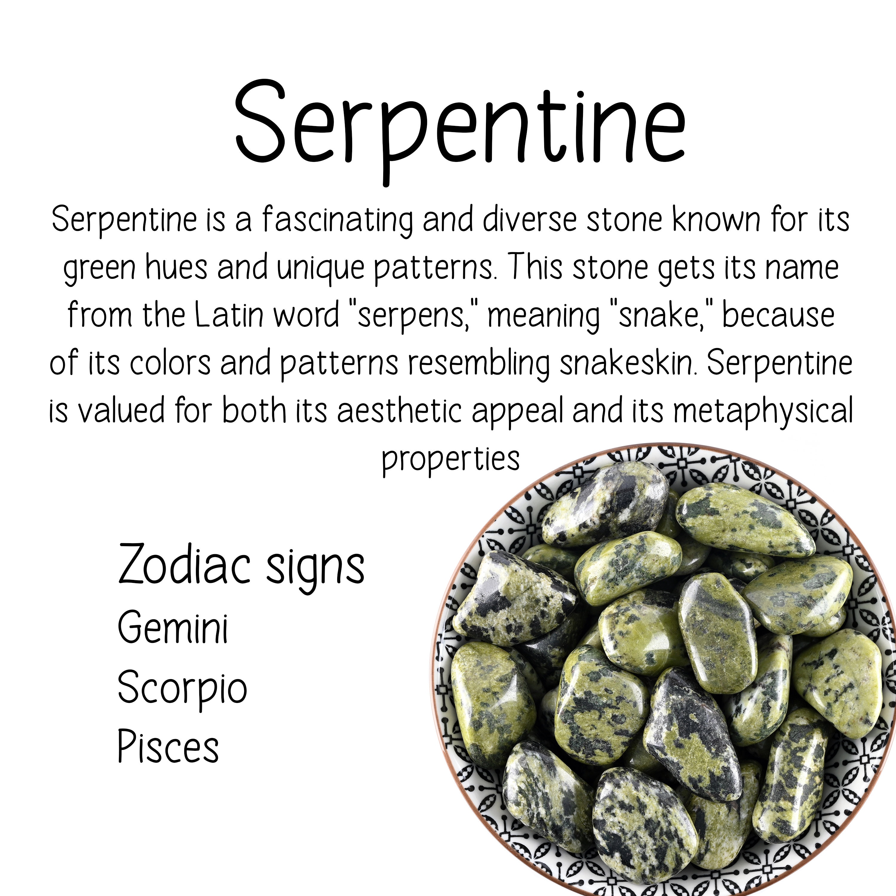 Serpentine stone zodiac 60 photos - Youhoroscope.com