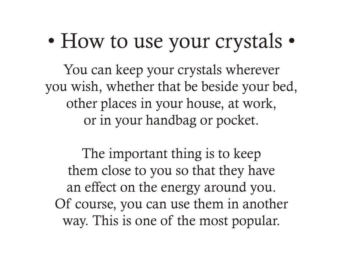 Job Interview Crystals Set Job Interview Crystal Set - Etsy