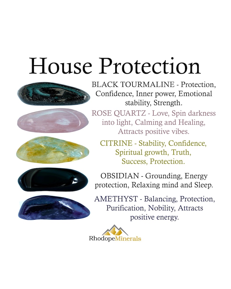 House Protection Crystal Set, House Protection Crystals, Crystals for ...