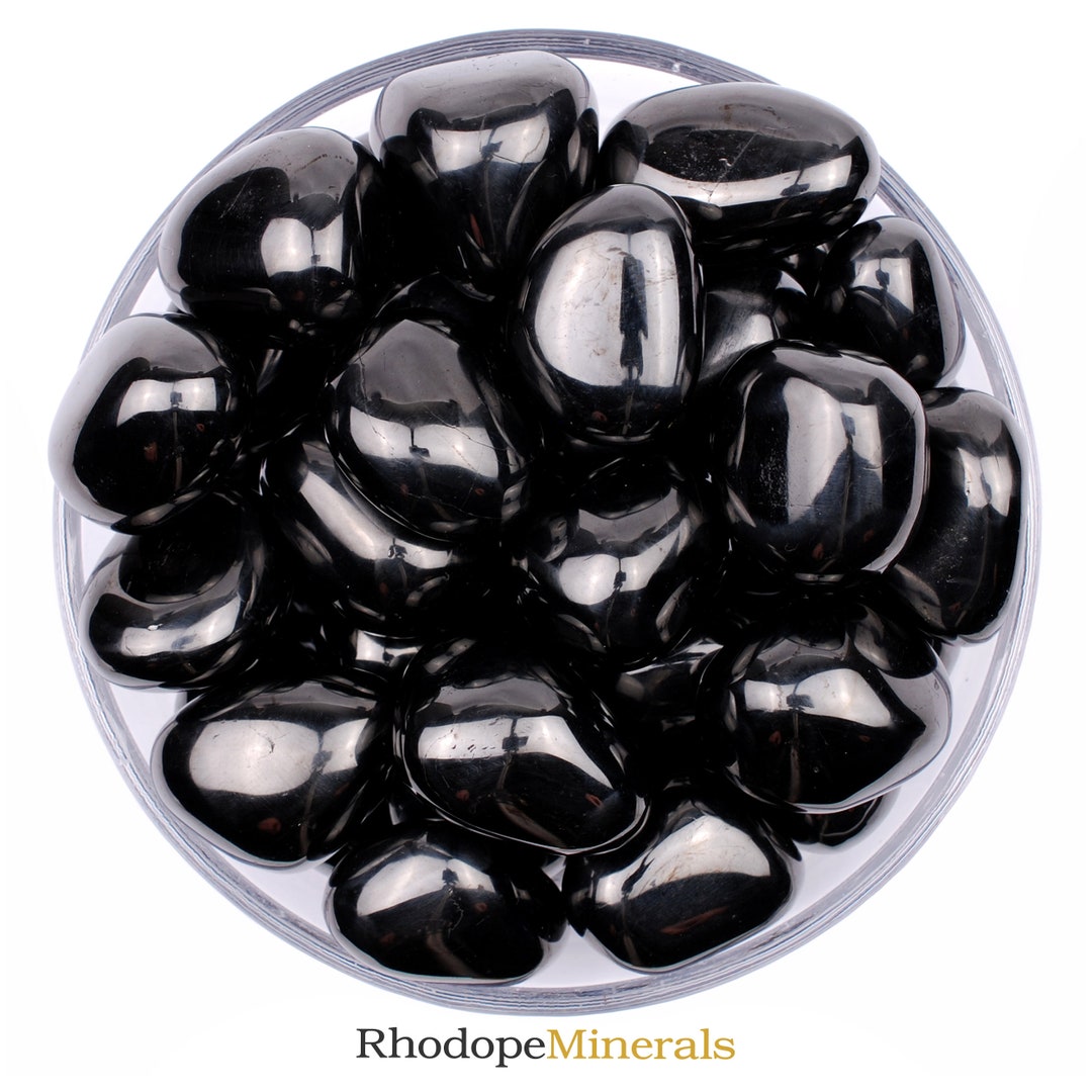 RARE! Anthracite Tumbled Stone, Anthracite, Tumbled Stones, Stones ...