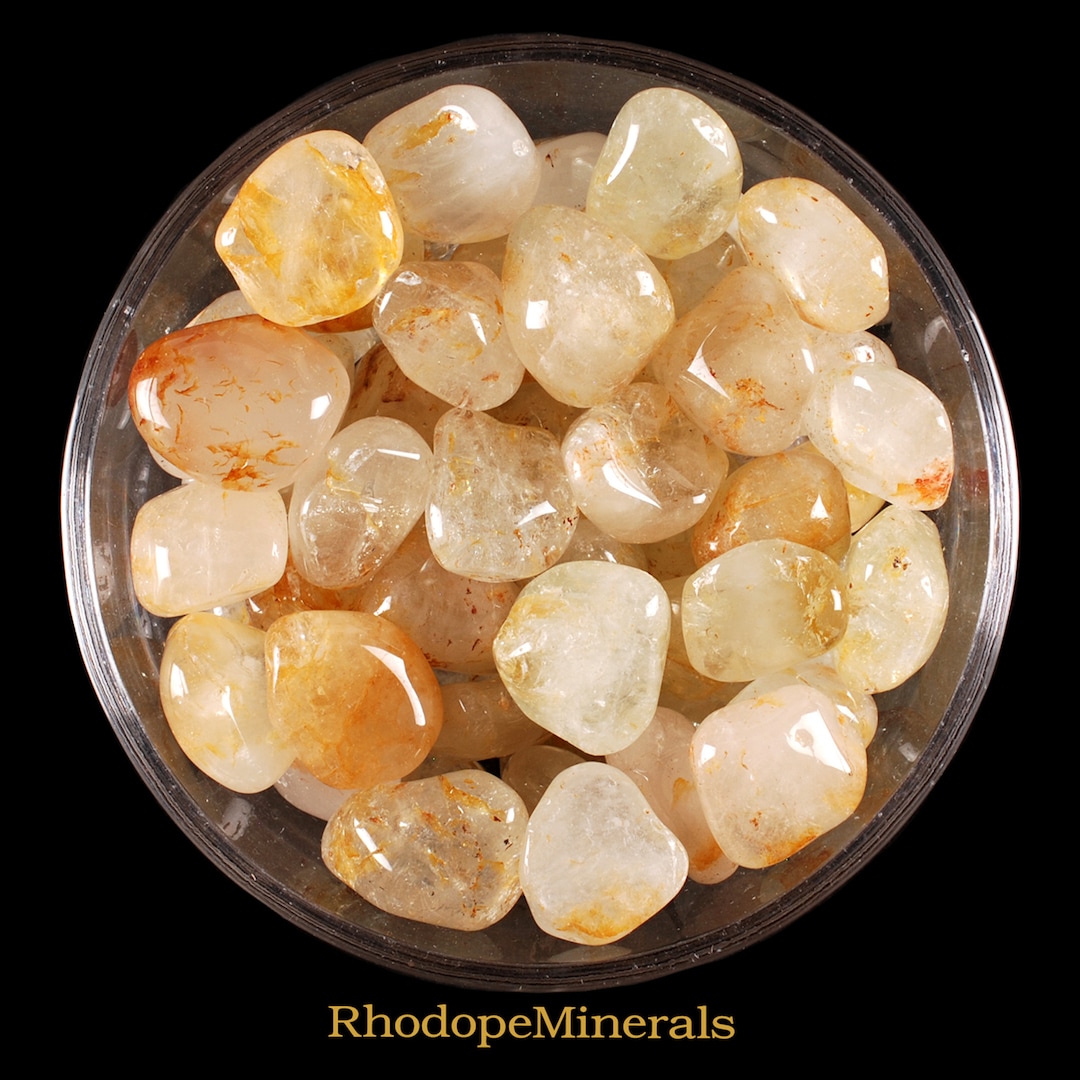 Yellow Topaz Tumbled Stone, Golden Topaz, Tumbled Stones, Stones ...