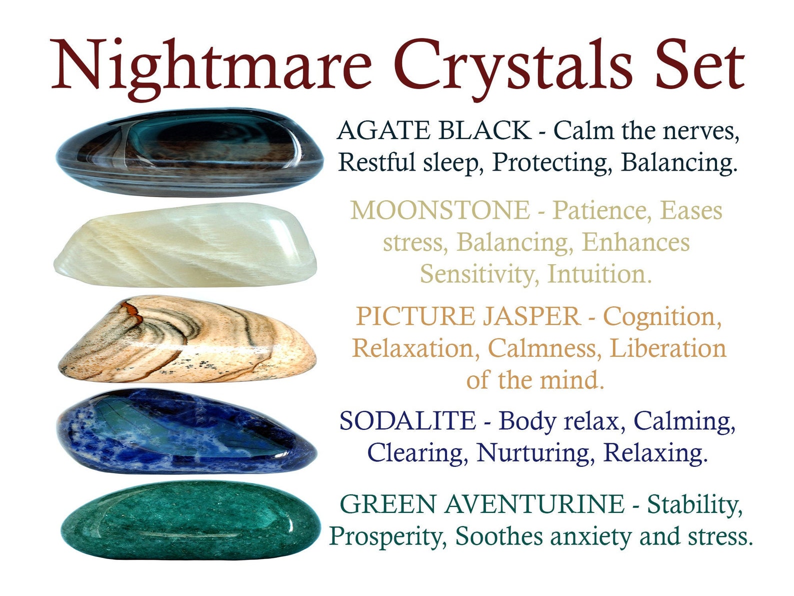 Nightmare Crystals Set Nightmare Crystal Set Crystals for - Etsy
