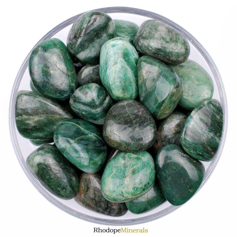 Green Prase Tumbled Stone Green Prase Tumbled Stones Green - Etsy