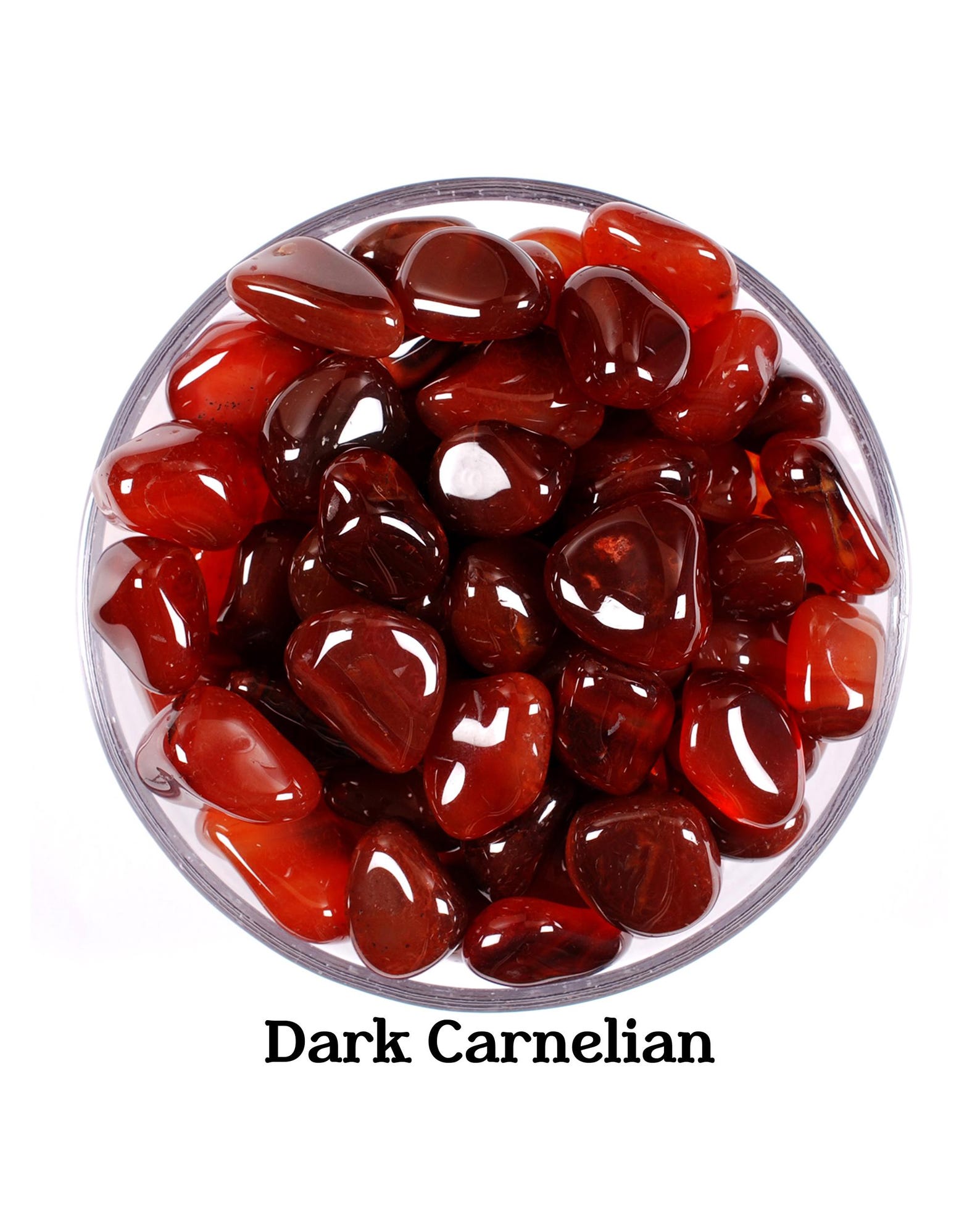Dark Carnelian Tumbled Stone, Deep Red Polished Crystal, Vitality and ...