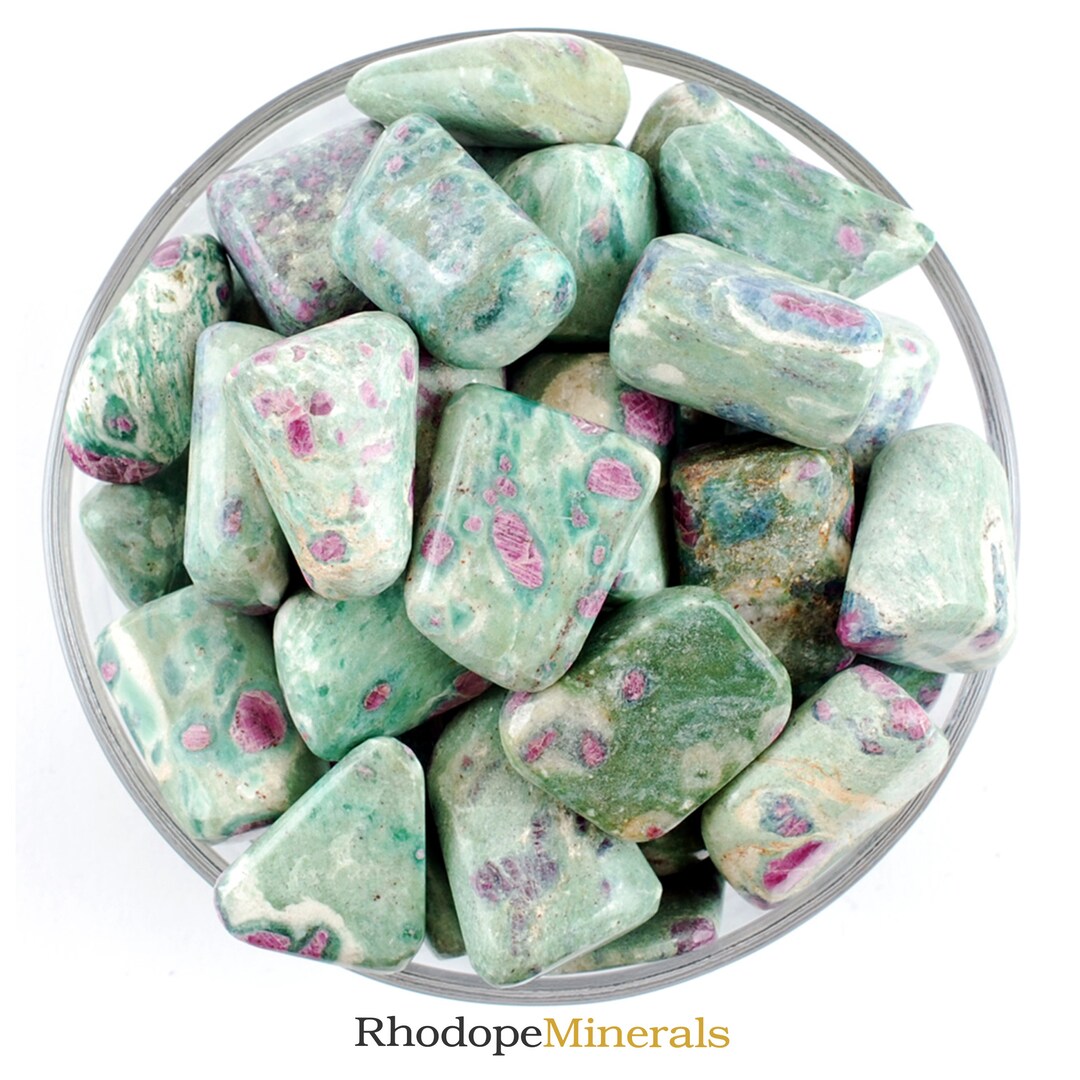 Ruby Fuchsite Tumbled Stone, Ruby Fuchsite, Tumbled Stones, Anyolite ...