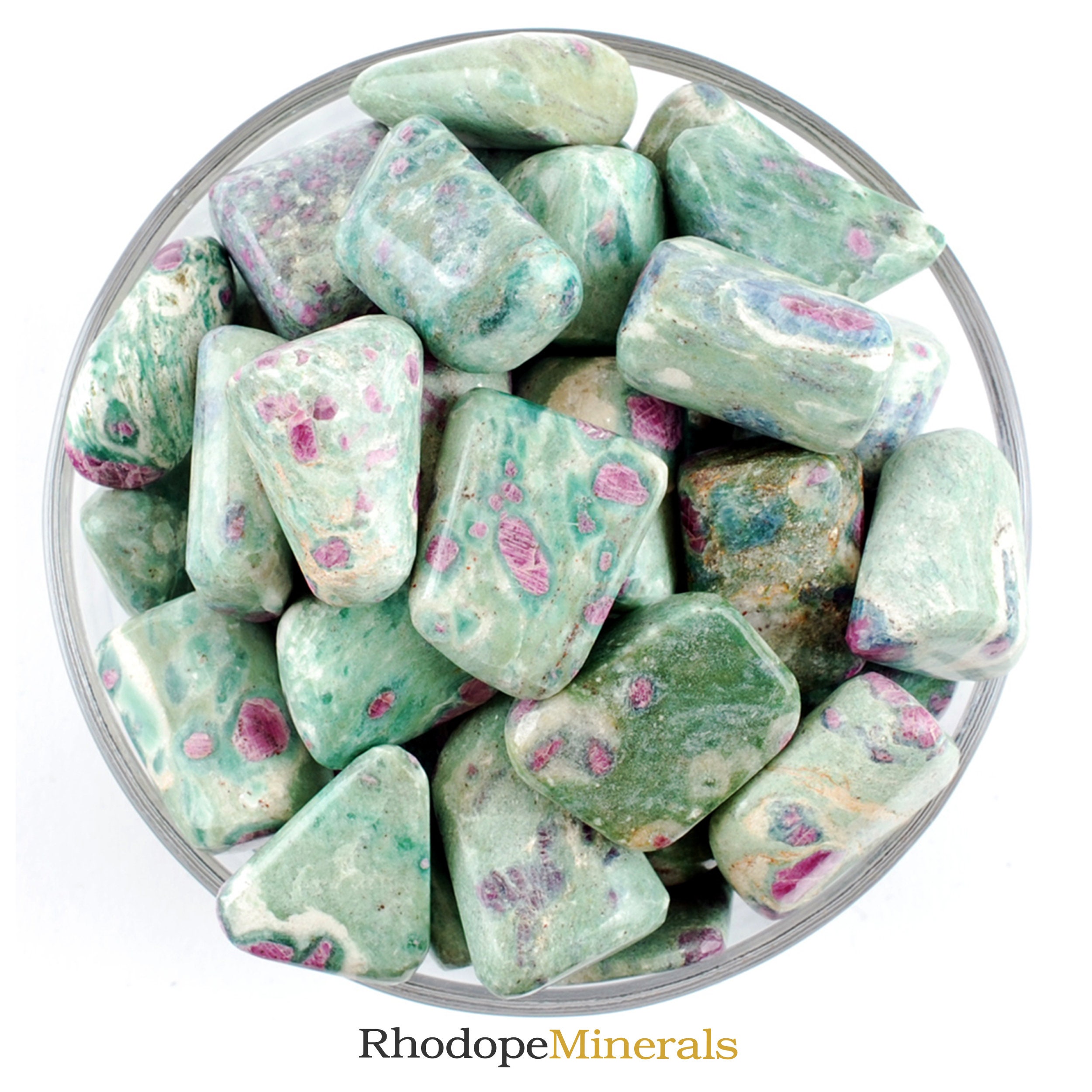 Ruby Fuchsite Tumbled Stone, Ruby Fuchsite, Tumbled Stones, Anyolite ...