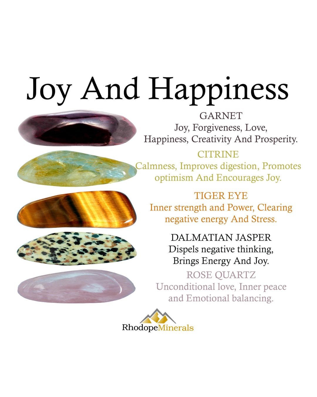 Joy and Happiness Crystals Set, Joy and Happiness Crystals, Crystals ...