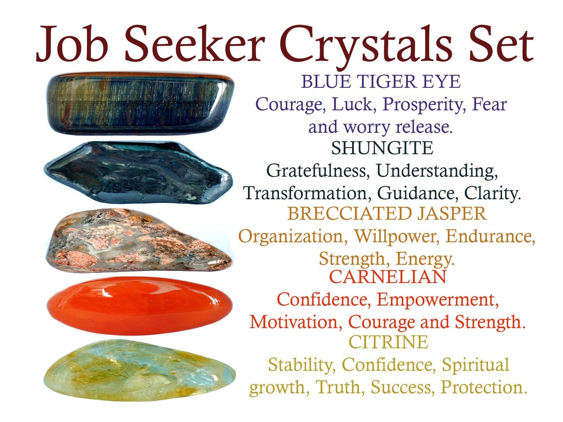 Job Seeker Crystals Set Job Seeker Crystal Set Crystals for | Etsy