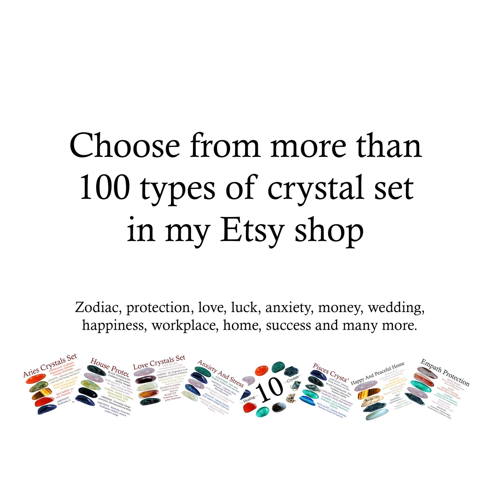 Workplace Crystals Set, Workplace Crystals Set, Crystals for Workplace ...