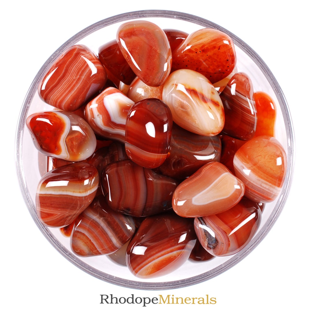 Red Agate Tumbled Stone, Red Agate, Tumbled Stones, Dark Red Agate, Red ...