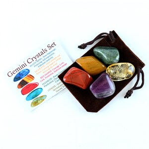 Gemini Crystals Set, Gemini Crystal Set, Crystals for Gemini, Stones ...