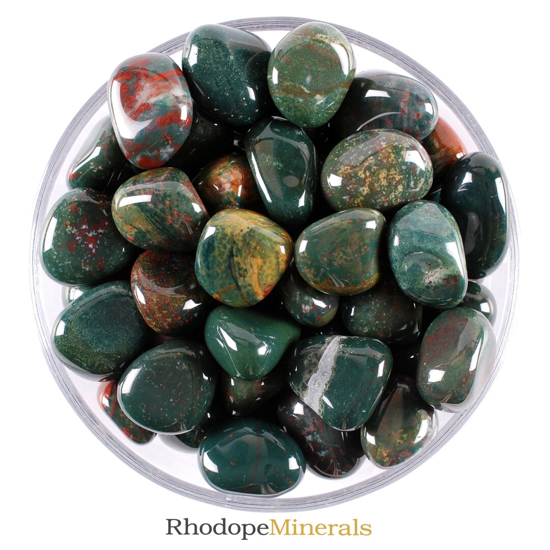 Heliotrope Tumbled Stone, Heliotrope, Tumbled Stones, Stones, Crystals ...
