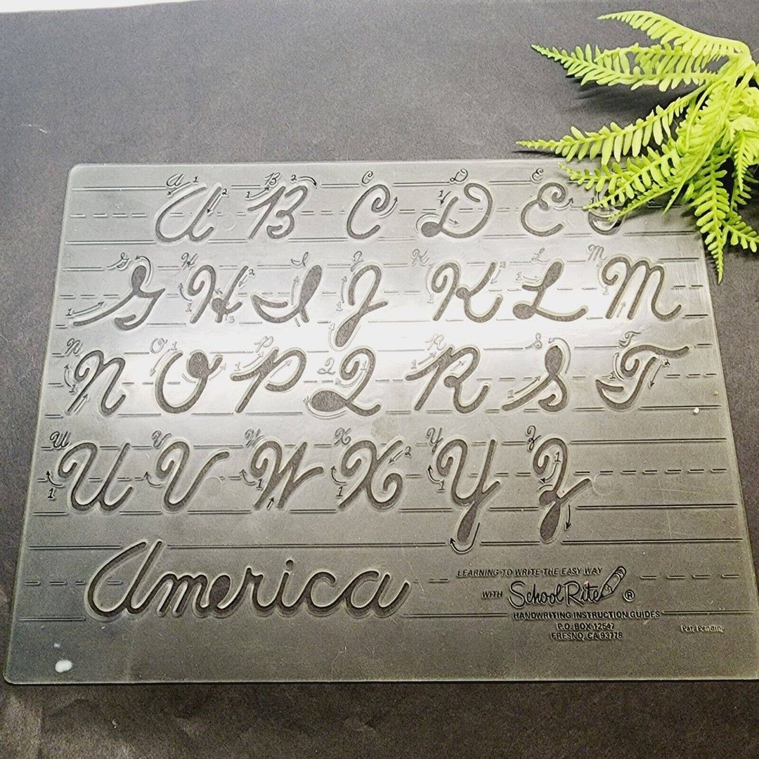 School-rite Cursive Handwriting Instruction Guide Cursive - Etsy