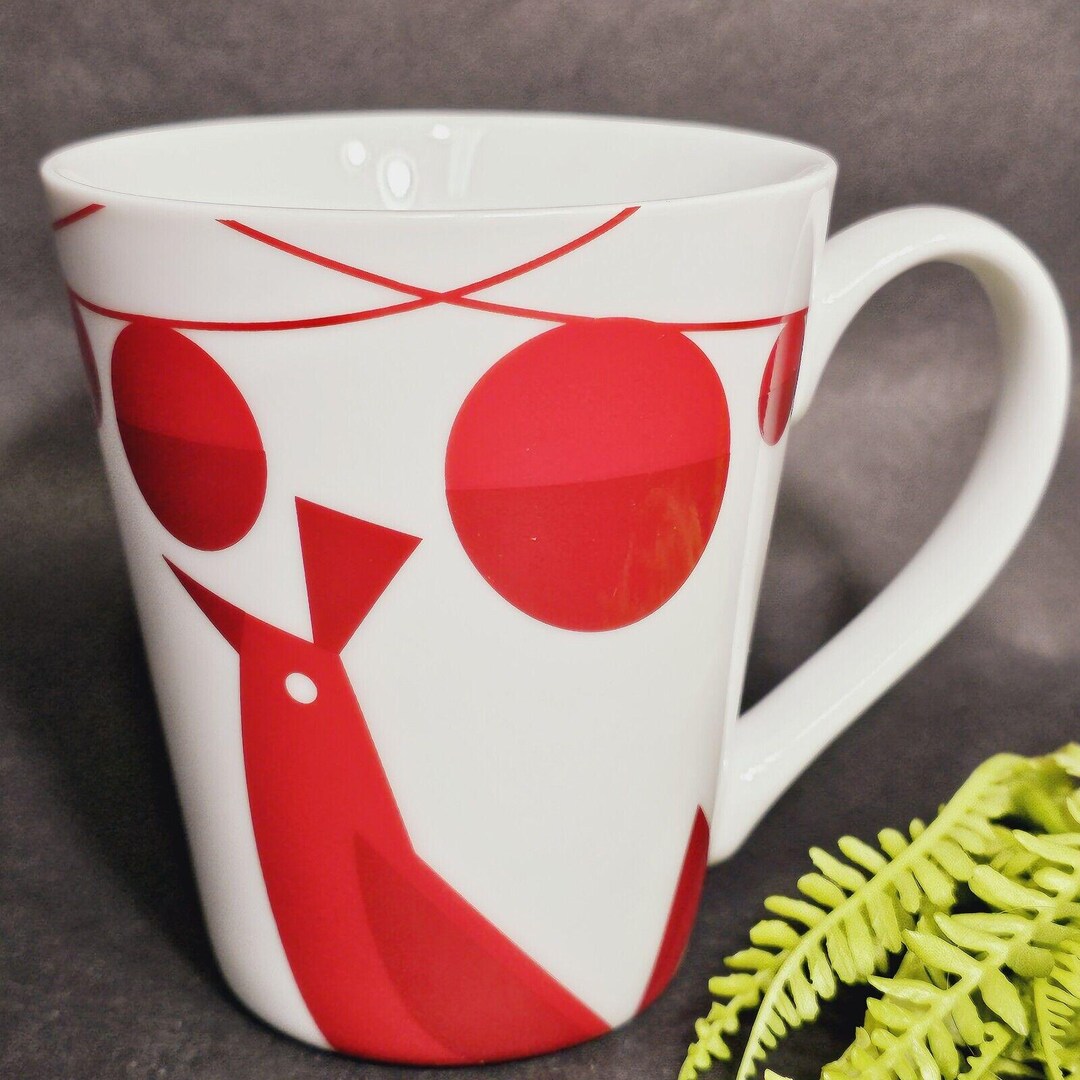 Starbucks Holiday Red Bird Dove Christmas Coffee Mug Cup 12 Oz 2012 - Etsy