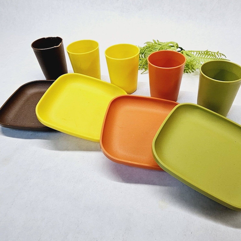 9 Piece Vintage TUPPERWARE Kids Mini Dishes Play Set Toys - Etsy