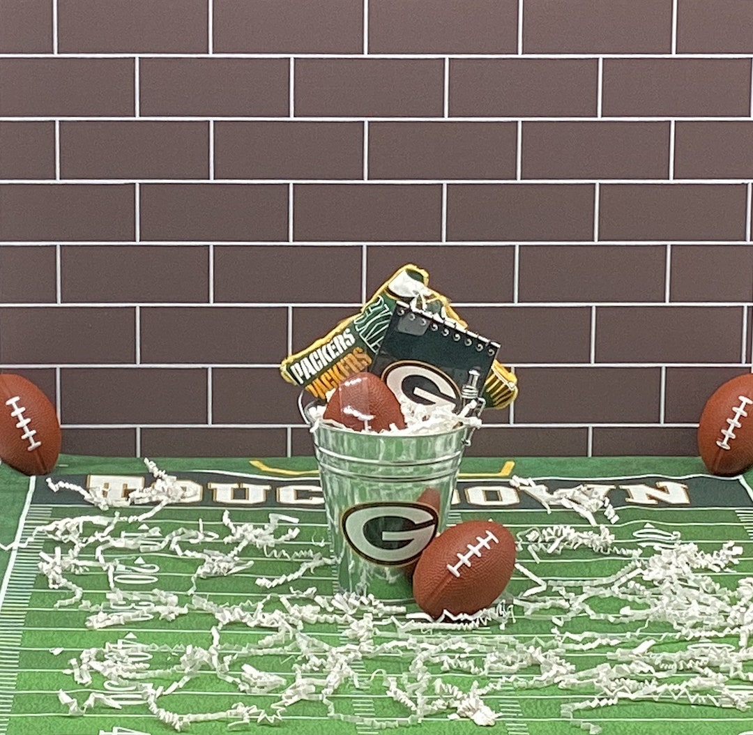 Green Bay Packers Mini Gift Basket, Awesome Way for Packers Fans to ...