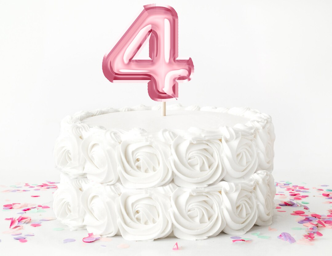 Any Number Cake Topper Balloon Number Cake Topper Birthday - Etsy