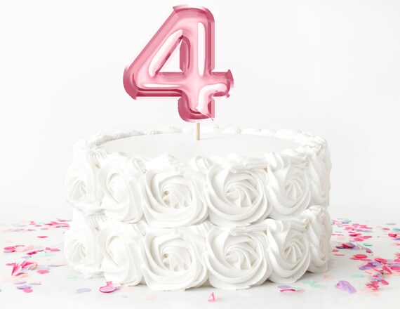 Any Number Cake Topper Balloon Number Cake Topper Birthday - Etsy