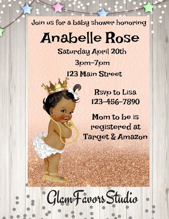 Ghetto Baby Shower Invitation