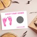 Custom Baby Shower Scratch off Ticket Baby Feet Baby Feet Scratch off ...
