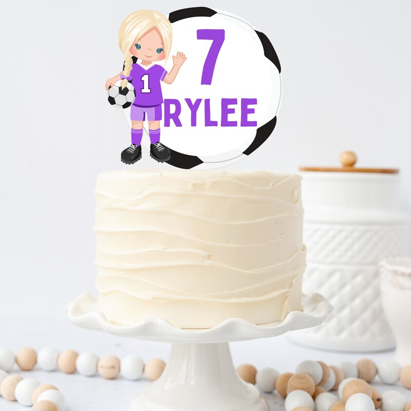 Soccer Cake Topper - Etsy