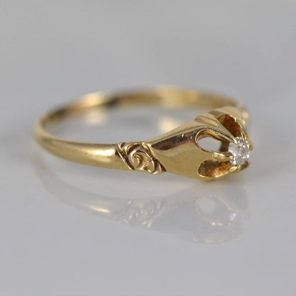 Antique Style Wedding Ring - Etsy