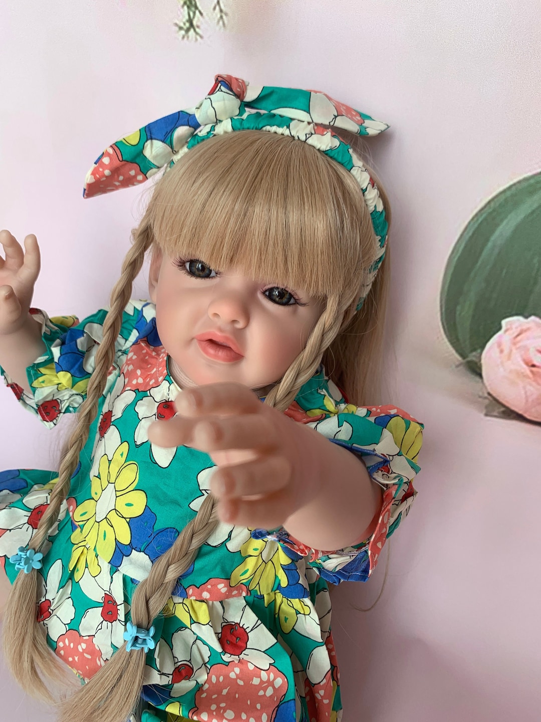 Reborn Dolls Toddler 24inch Rooted Hair Reborn Baby Dolls Girl Lifelike ...