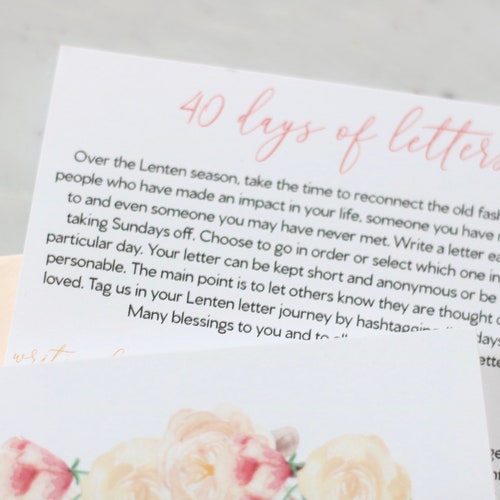 40 Days of Kindness Card Set Lent Activity Catholic Home - Etsy