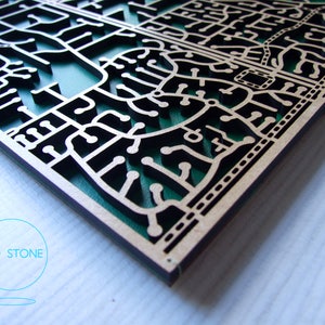 Templestowe 3106, Victoria. Laser Cut, Street Map, Wall Decoration ...