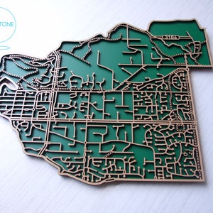 Templestowe 3106, Victoria. Laser Cut, Street Map, Wall Decoration ...