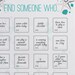 Wedding Game ''find Someone Who..'' Bundle, Wedding Icebreaker for ...