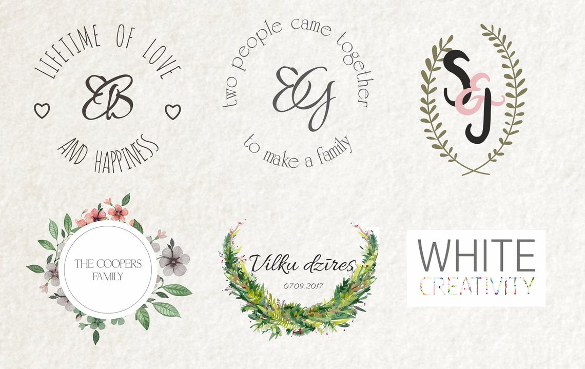 Logo Creator, Monogram Sign, Family Monogram, Create Your Logo, Wedding ...
